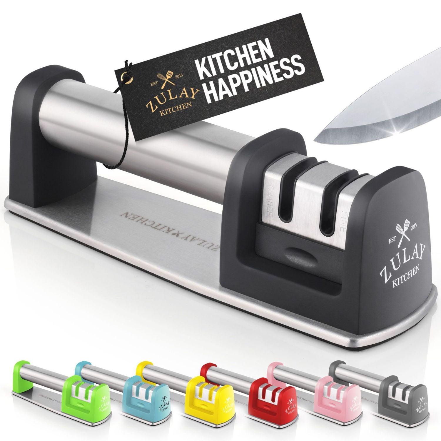 Knife Sharpener (2-Stage) | Zulay Kitchen