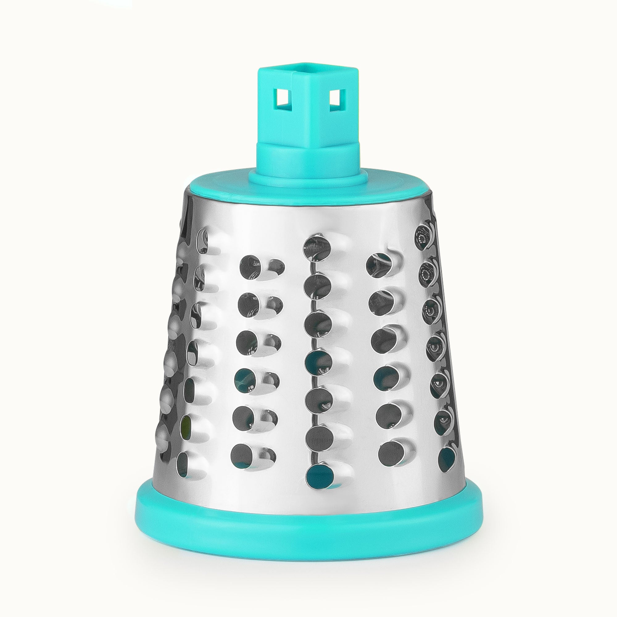 Manual Rotary Cheese Grater 3 Blade - Shredding Blade - Square Adapter