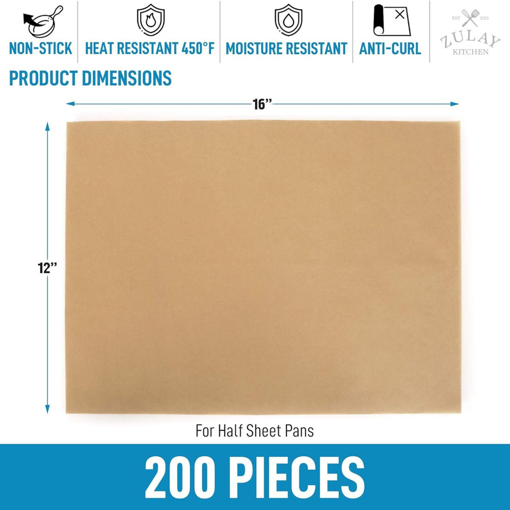 Unbleached Parchment Paper (200 pieces) - 12x16 Inches Online | Zulay ...