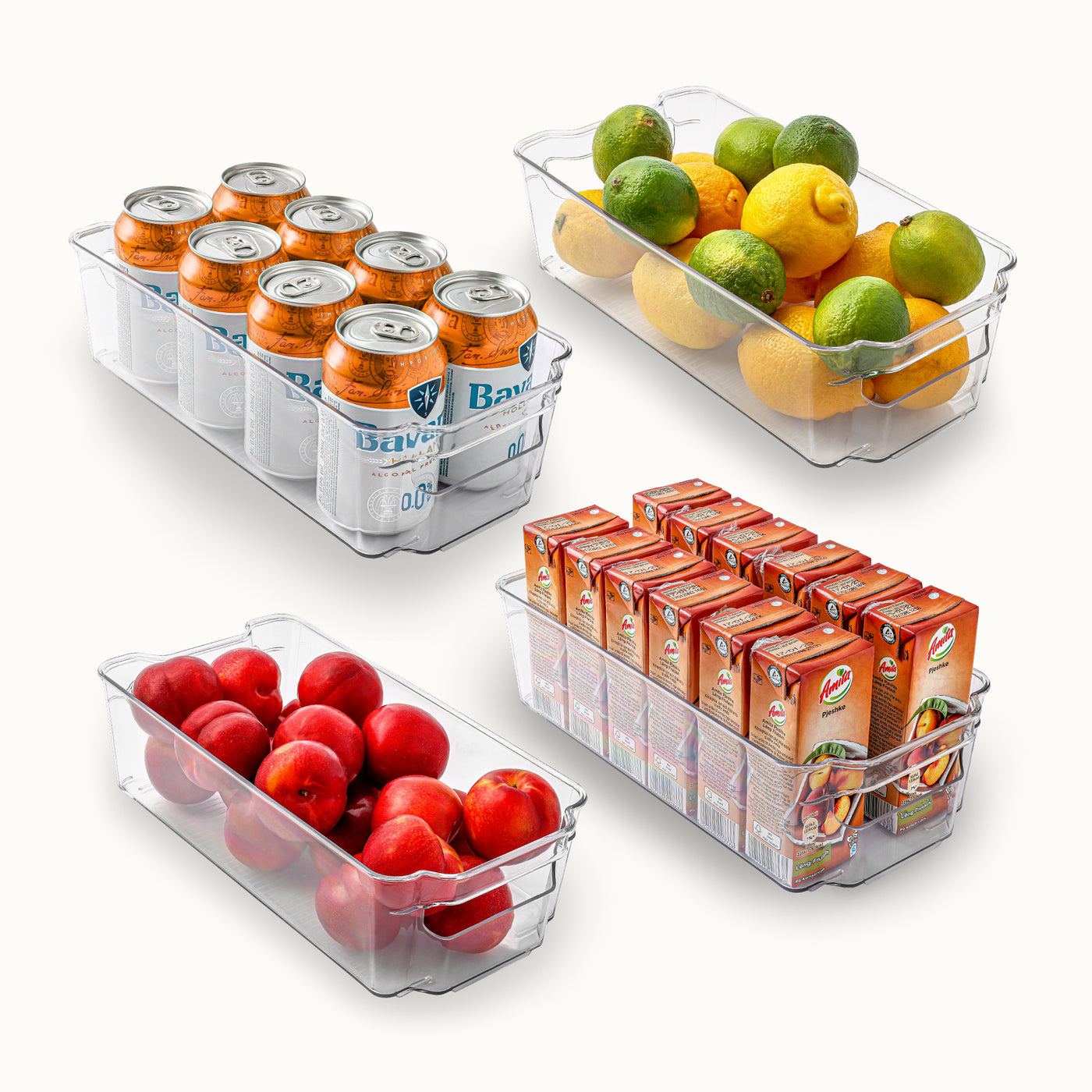 Refrigerator Organizer Bins - Easy Food Storage