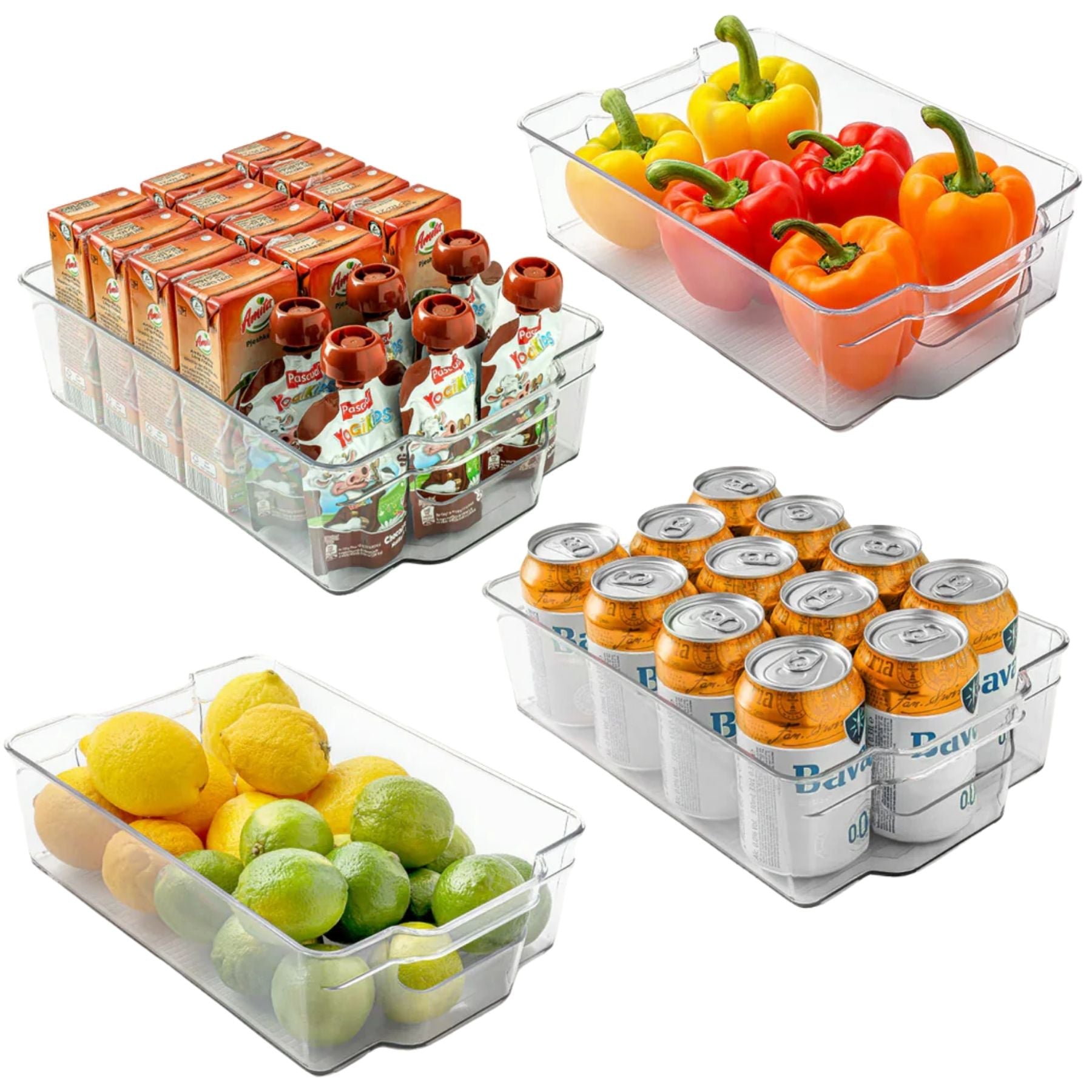 Refrigerator Organizer Bins - Easy Food Storage