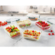 Snap Lock Glass Food Containers | Zulay Kitchen