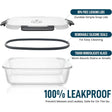 Snap Lock Glass Food Containers | Zulay Kitchen