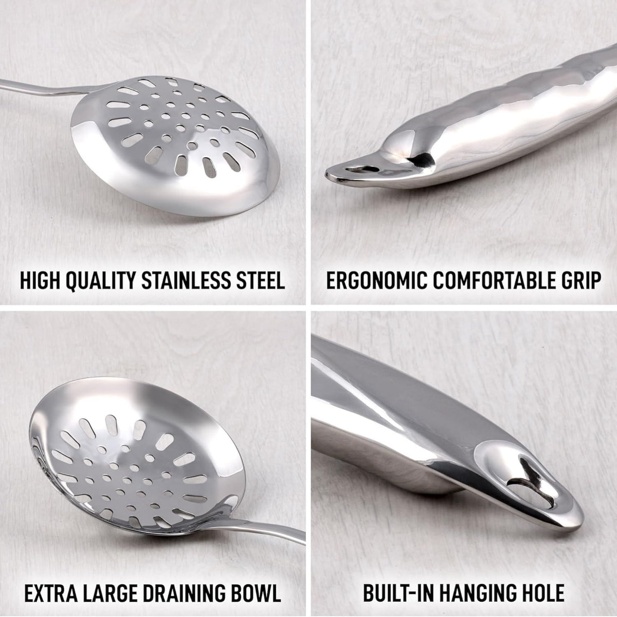 Stainless Steel Skimmer Spoon | Zulay Kitchen