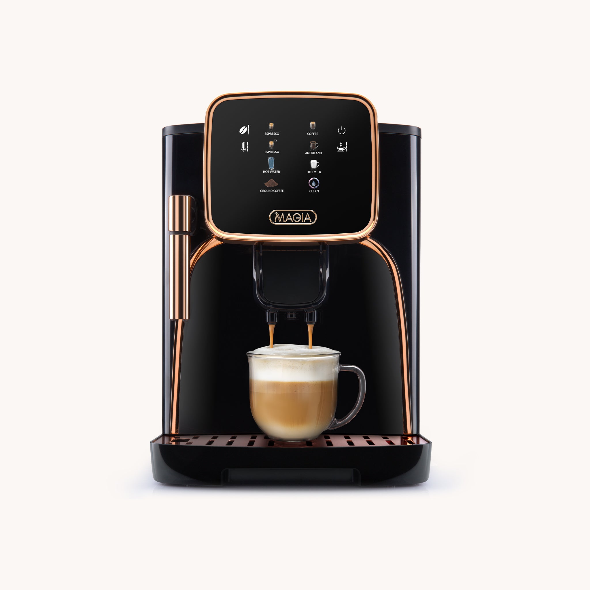 Magia Clasica Automatic Espresso Machine with Built-In Grinder – Zulay ...