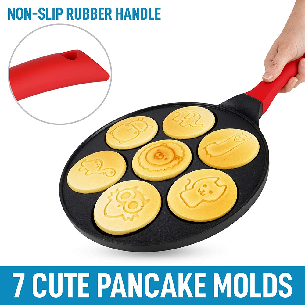 Mini Pancake Maker with 7 Animal Face Design | Zulay Kitchen